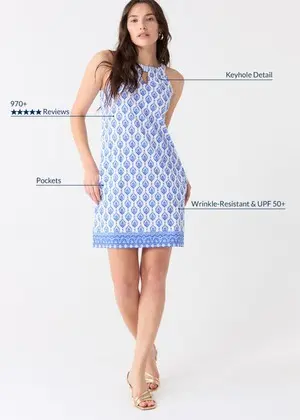 CABANA LIFE Sleeveless Shift Dress