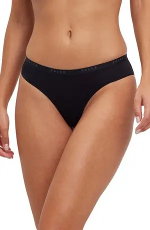 Falke Daily Comfort 2-pack Stretch Cotton Bikini Briefs - Black