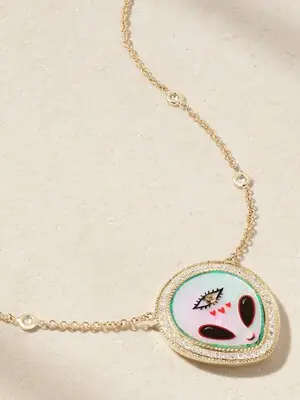 Jacquie Aiche Alien 14-karat Multi-stone Necklace - Gold