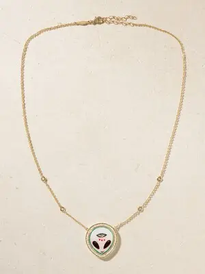 Jacquie Aiche Alien 14-karat Multi-stone Necklace