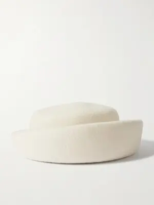 GIGI BURRIS MILLINERY Laura Wool-felt Pillbox Hat - Neutrals