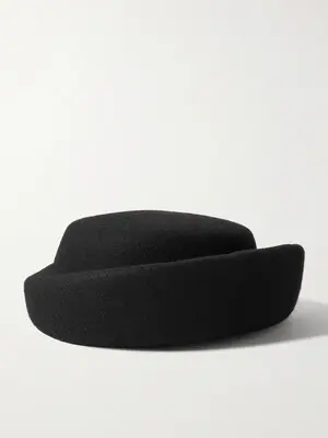 GIGI BURRIS MILLINERY Laura Wool-felt Pillbox Hat - Black