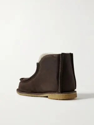 JW Anderson Shearling-lined Suede Ankle Boots