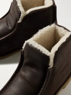 JW Anderson Shearling-lined Suede Ankle Boots