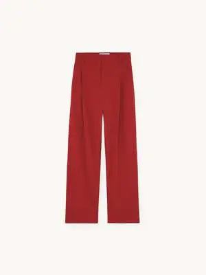 Maria Mcmanus Mid-rise Pleat-front Trousers