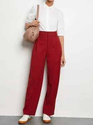 Maria Mcmanus Mid-rise Pleat-front Trousers