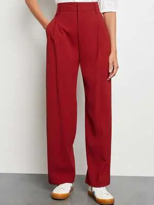 Maria Mcmanus Mid-rise Pleat-front Trousers