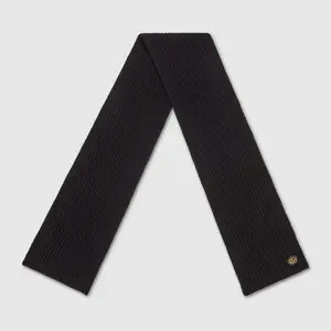Gucci Wool Cashmere Scarf With Double G