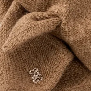 Sandro Wool And Cashmere Scarf - Light Brown