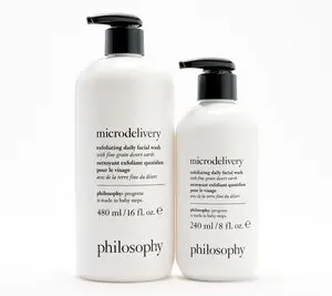PHILOSOPHY Microdelivery Exfoliating Face Wash 16oz & 8oz - One-color