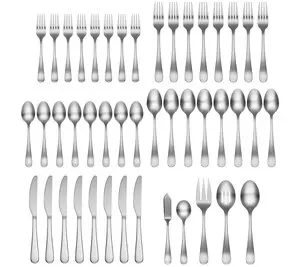 CAMBRIDGE Rhiannon Satin 45-piece Flatware Set