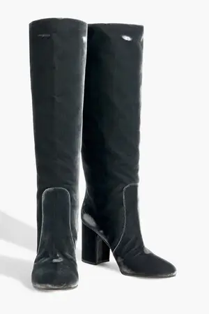 GIANVITO ROSSI Velvet Knee High Boots