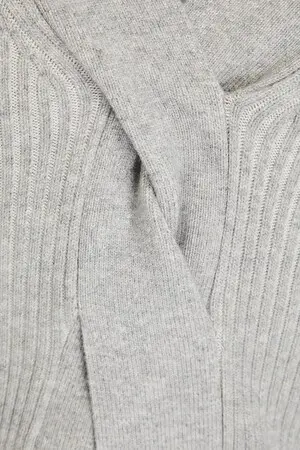 Naadam Ribbed Cotton And Cashmereblend Polo Sweater