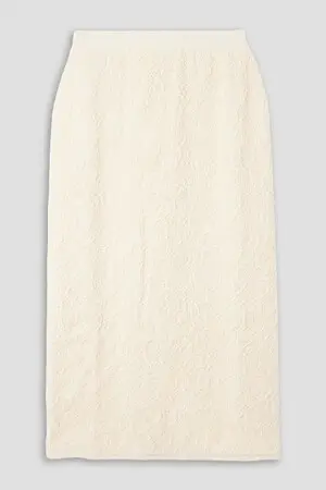 LAUREN MANOOGIAN Stretchalpaca Cloqué Midi Skirt