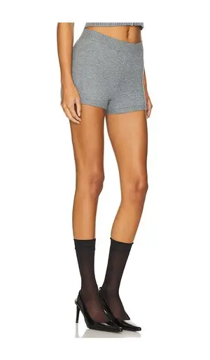 GUIZIO Calesia Knit Shorts - Heather Grey