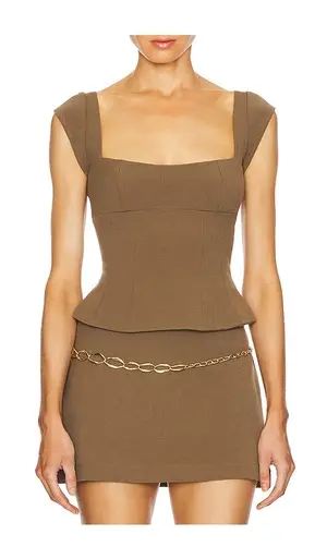 Ettika Hammered Oval Link Chain Belt