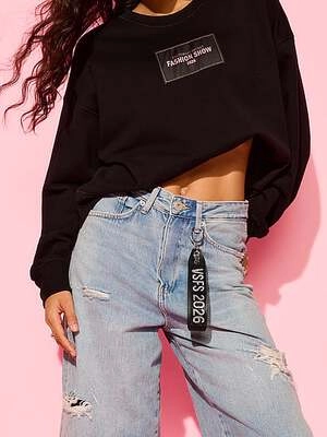 Victoria's Secret Wristlet Strap Keychain - Black