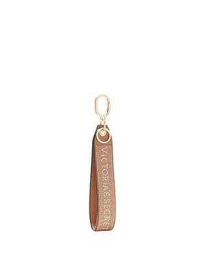 Victoria's Secret Wristlet Strap Keychain - Brown
