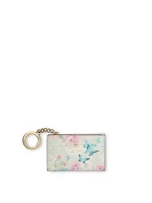 Victoria's Secret Foldover Card Case Keychain Floral