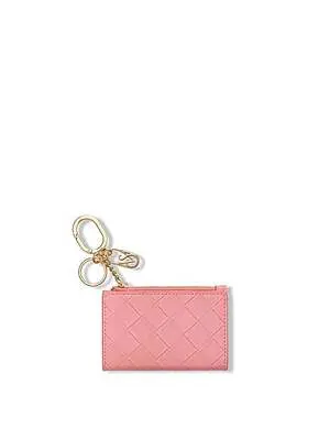 Victoria's Secret Foldover Card Case Keychain - Pink