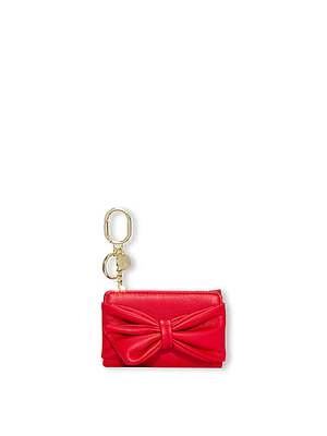 Victoria's Secret Diamanté Foldover Card Case Keychain - Red