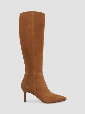 Veronica Beard Lisa 70mm Tall-shaft Suede Boots