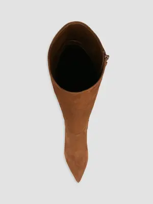 Veronica Beard Lisa 70mm Tall-shaft Suede Boots