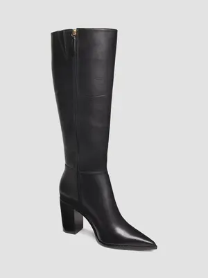 Schutz Mikki Up 90mm Leather Block-heel Boots
