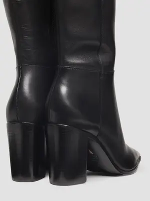 Schutz Mikki Up 90mm Leather Block-heel Boots
