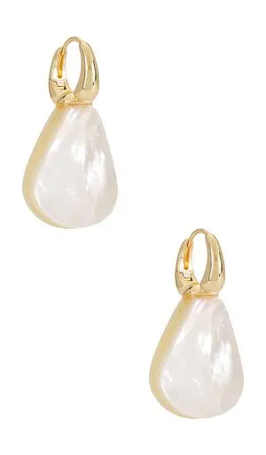 Ettika Mother Of Pearl Drop Earrings - Ivory