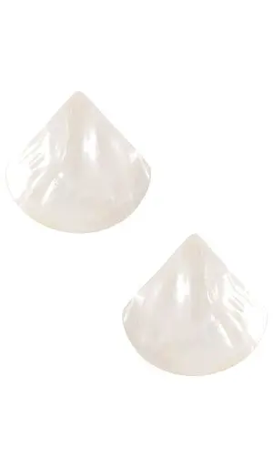 Ettika Mother Of Pearl Stud Earrings - Ivory