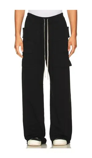 Rick Owens Creatch Cargo Drawstring Pants In . Also - Black