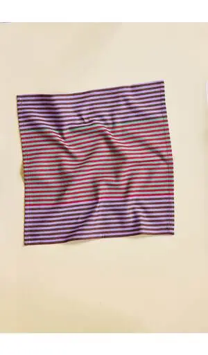 DUSEN DUSEN Set Of 4 Dual Stripe Napkins
