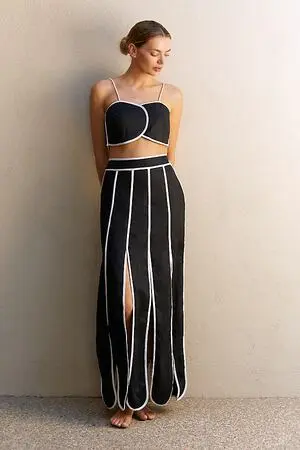Azulu Ceta Len Maxi Skirt