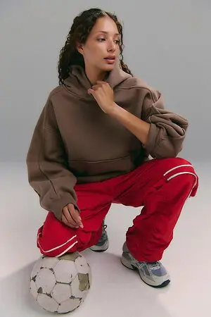 Free People A Cut Above Hoodie - Hickory
