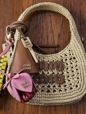 本日限定値下げ  miumiu 巾着 梨花愛用 Couture, matcha, espresso, and sunshine — all in a Miu Miu mood