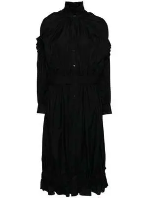 Noir Kei Ninomiya Ruffle-detail Dress - Black