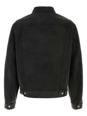 Alexander McQueen Logo-plaque Denim Jacket - Black