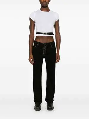 LUDOVIC DE SAINT SERNIN Straight-leg Lace-up Jeans