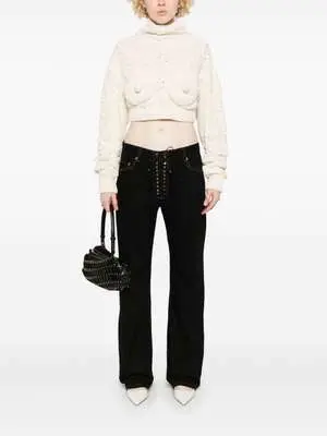 LUDOVIC DE SAINT SERNIN Straight-leg Lace-up Jeans