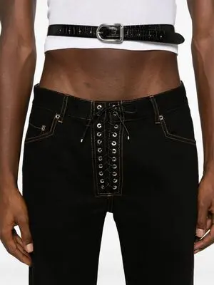LUDOVIC DE SAINT SERNIN Straight-leg Lace-up Jeans