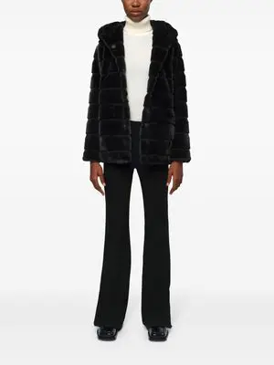 Apparis Faux-fur Coat - Black