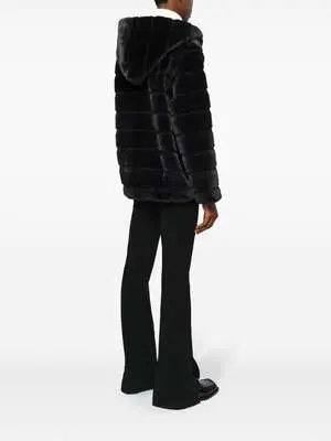 Apparis Faux-fur Coat - Black