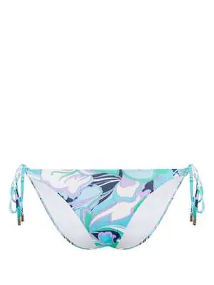 Melissa Odabash Key West Bloom Bikini Bottom - Blue