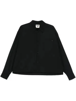 A PAPER KID Drawstring-hem Shirt
