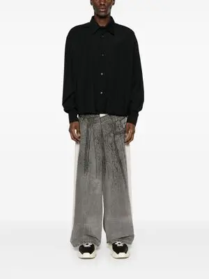 A PAPER KID Drawstring-hem Shirt