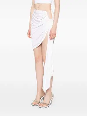 Christopher Esber Arced Palm Mini Skirt - White