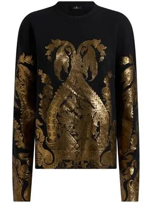 ETRO ETRO Metallic-Print Jumper