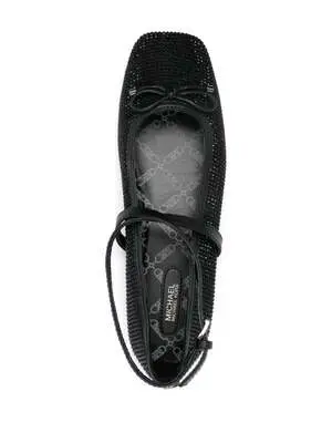 Michael Kors Rhinestone-embellished Ballerina Flats