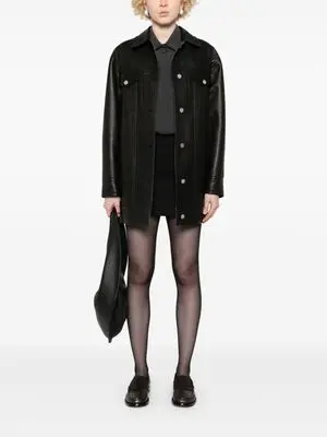 Max Mara Girino Leather Coat